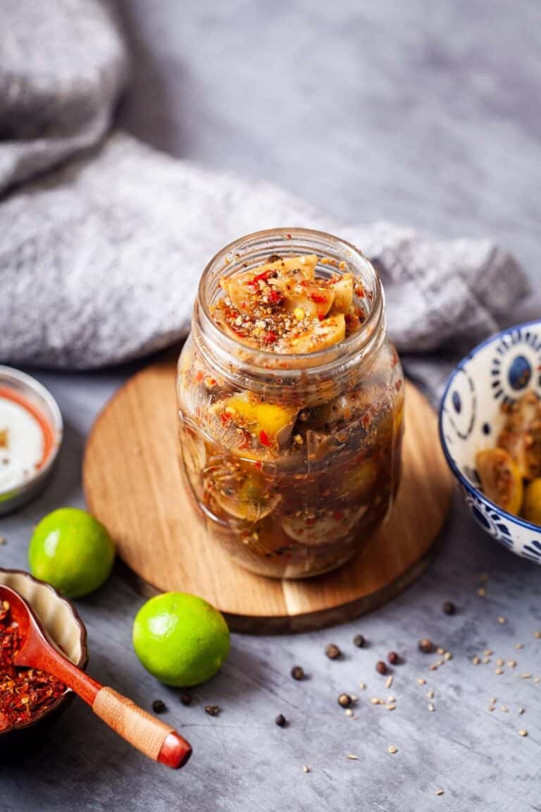 Nimbu Achar (No Oil Indian Lemon Pickle) - Sinfully Spicy