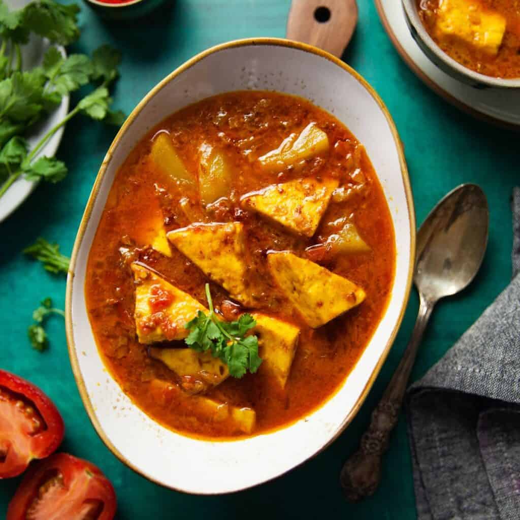 Aloo Paneer Curry - Sinfully Spicy