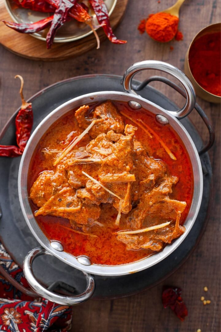 Rajasthani Laal Maas (Fiery Red Mutton Curry) - Sinfully Spicy