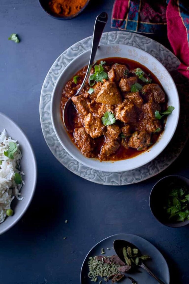 Slowly Braised Rogan Josh Recipe With Lamb - Sinfully Spicy