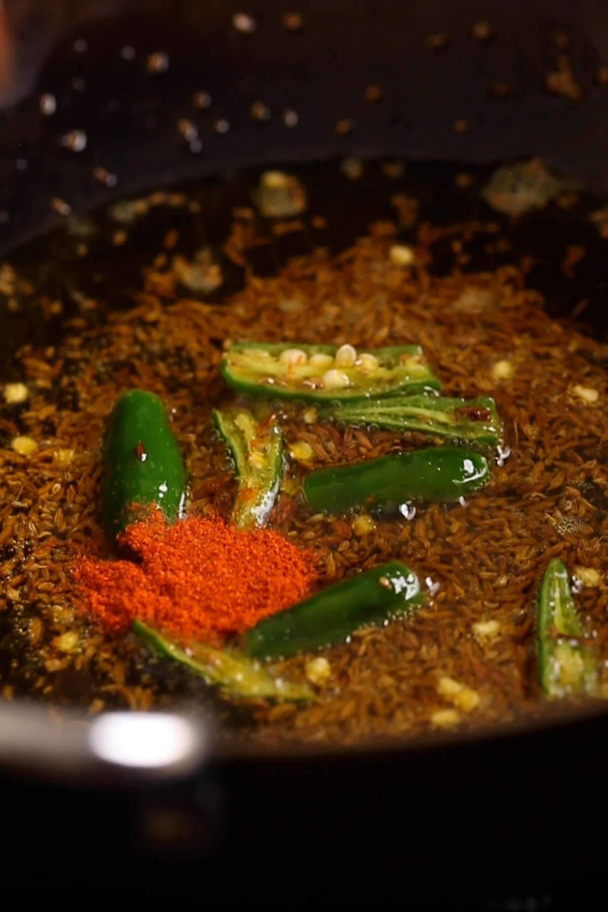 Arbi Ki Sabji (Stir Fried Taro Root) - Sinfully Spicy