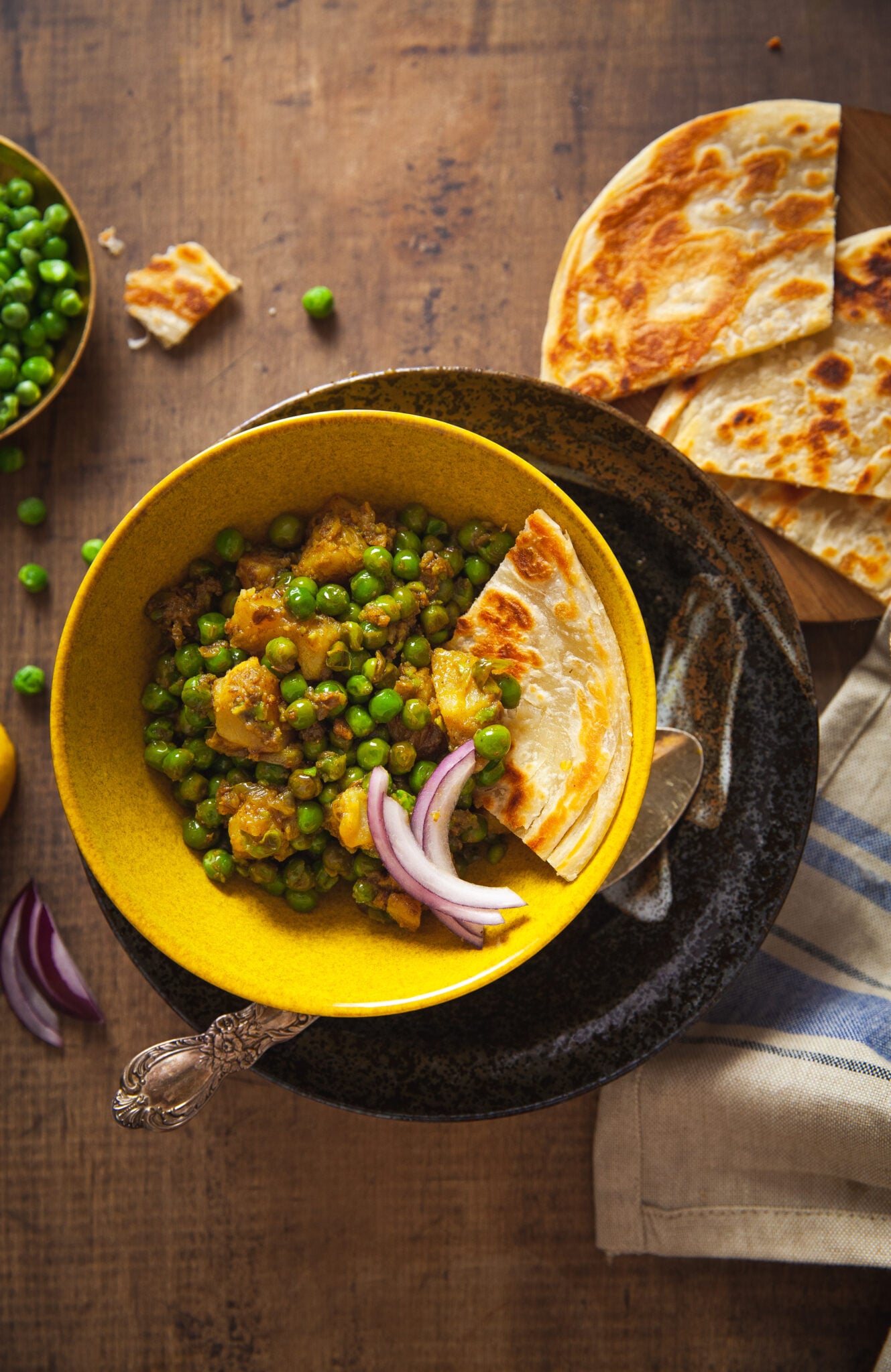 Sukha Matar Aloo - Sinfully Spicy
