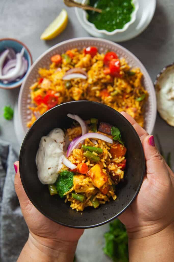 Tawa Pulao (With Paneer) - Sinfully Spicy