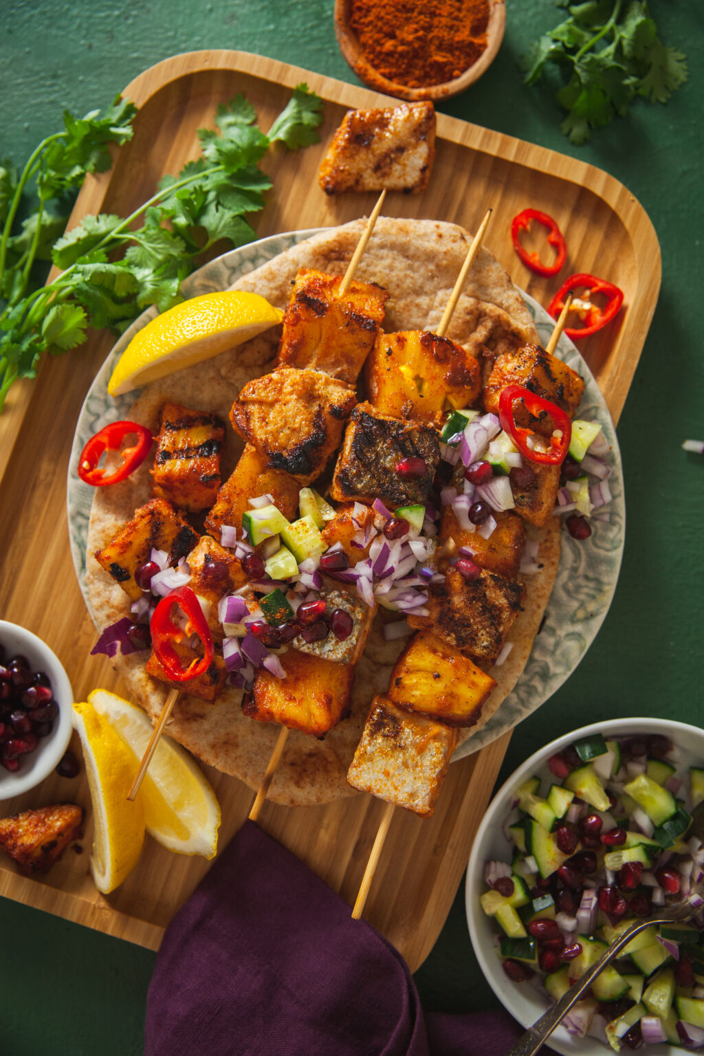 Tandoori Salmon & Pineapple Tikka - Sinfully Spicy