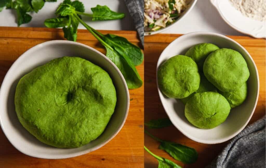 Stuffed Palak Paneer Paratha - Sinfully Spicy