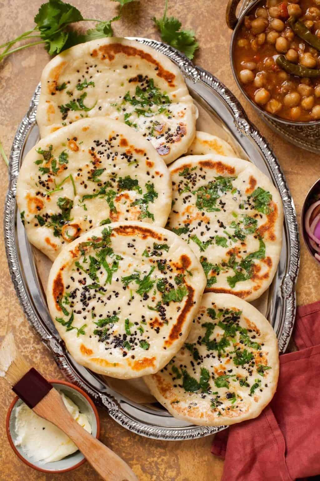 No Yeast Tawa Kulcha (Delhi Style) - Sinfully Spicy