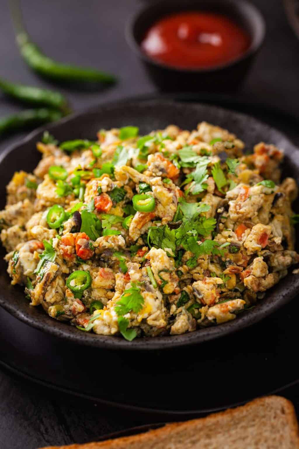 Egg Bhurji (Indian Scrambled Eggs) - Sinfully Spicy