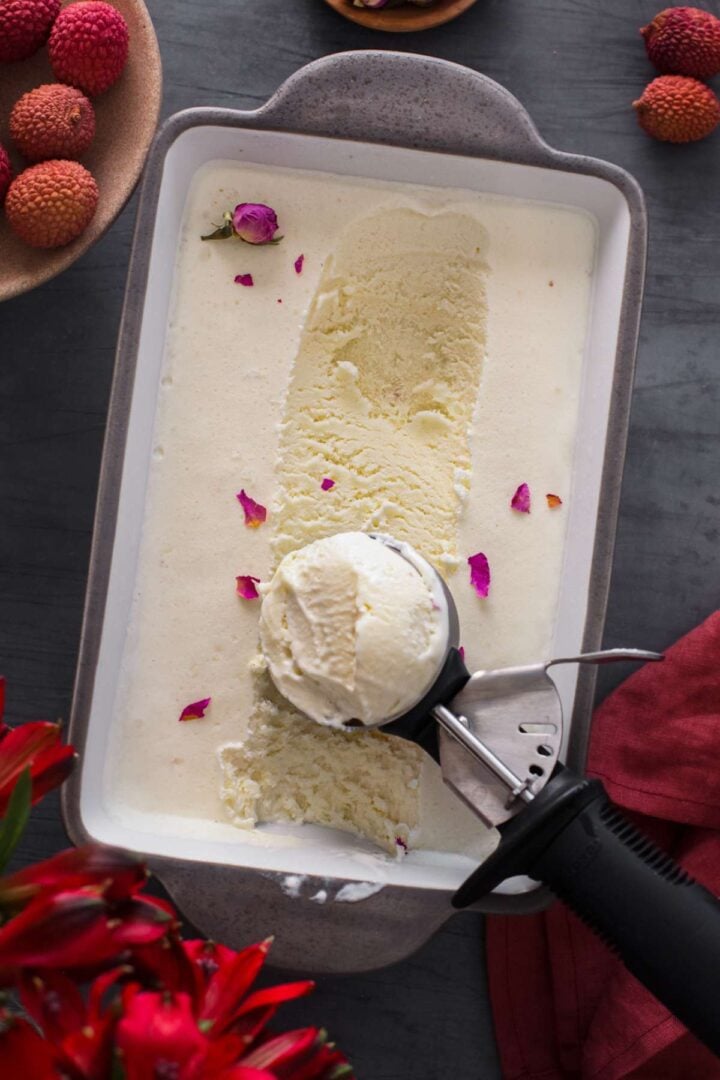 Lychee Ice Cream - Sinfully Spicy
