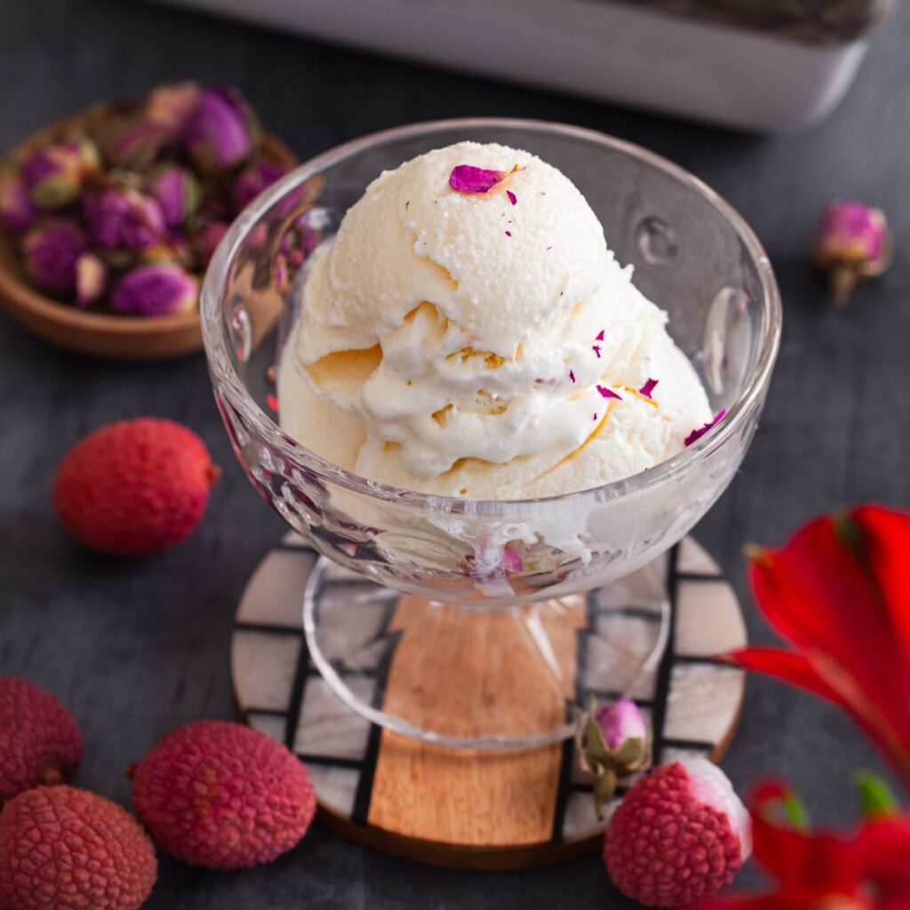 Lychee Ice Cream - Sinfully Spicy