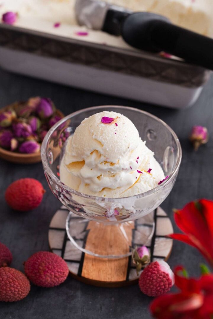 Lychee Ice Cream - Sinfully Spicy