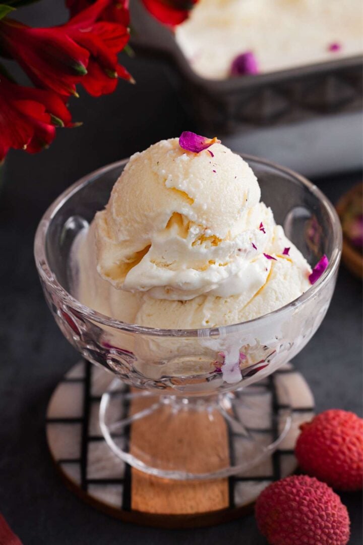 Lychee Ice Cream - Sinfully Spicy