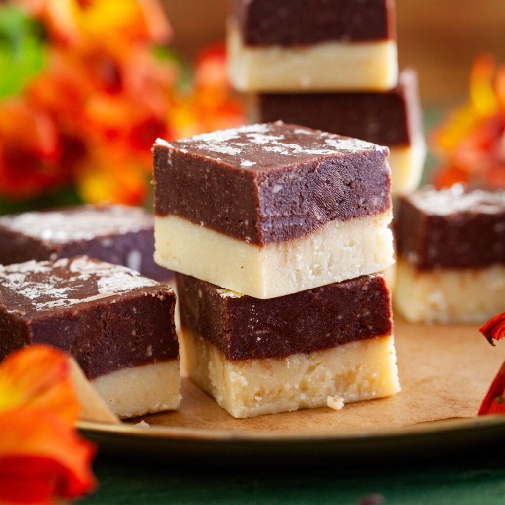 Easy 2-Layer Chocolate Burfi - Sinfully Spicy