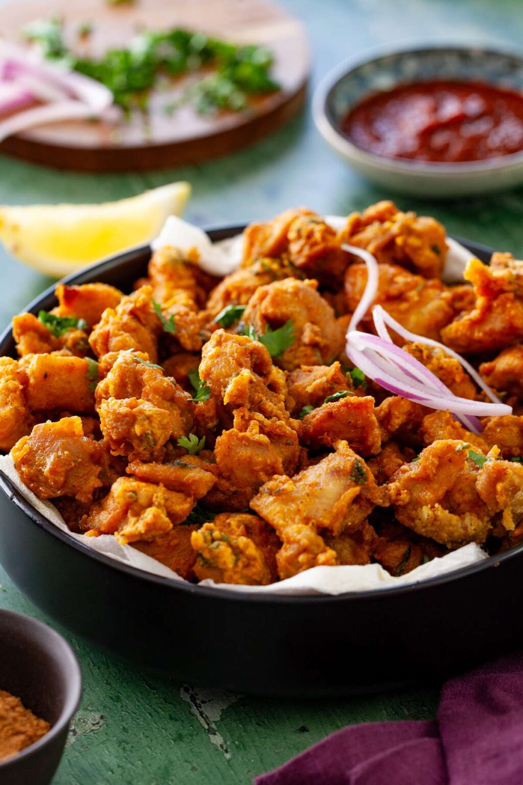 Crispy Homemade Chicken Pakora (Air Fryer Option) - Sinfully Spicy