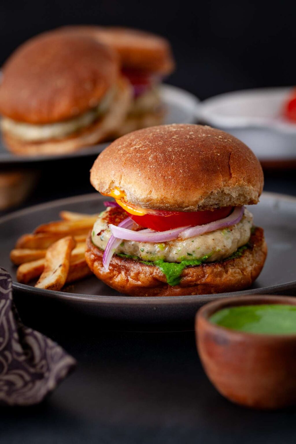 Spicy Chicken Burger (Indian Style) - Sinfully Spicy