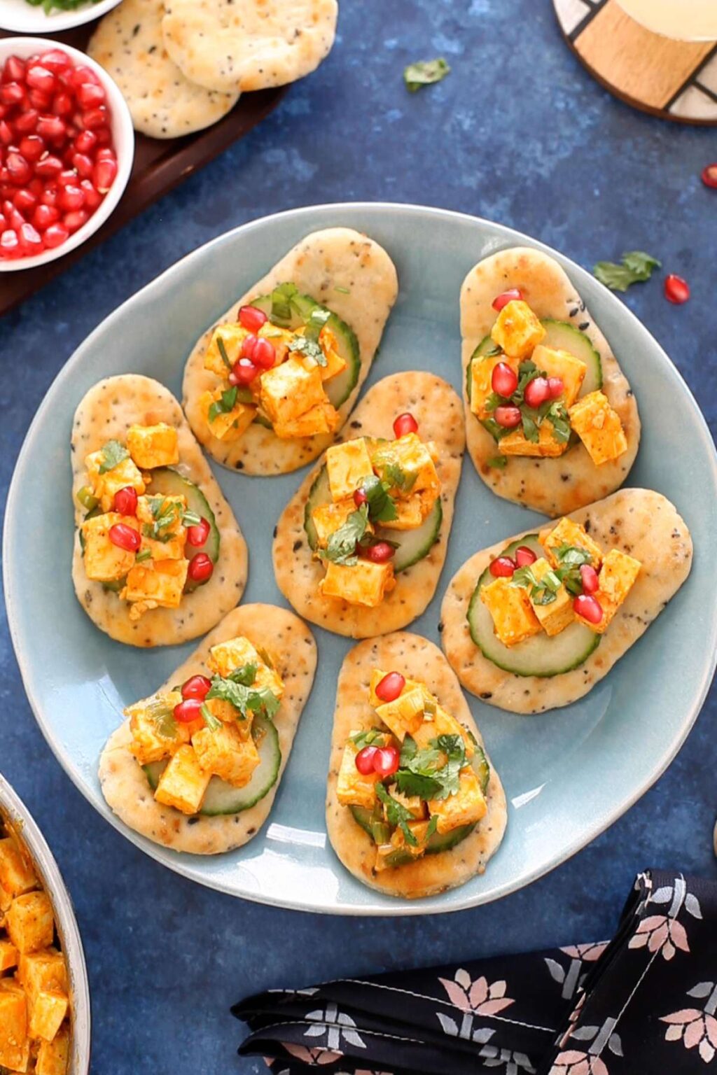 Peri Peri Paneer Bites (Easy Paneer Appetizer) - Sinfully Spicy