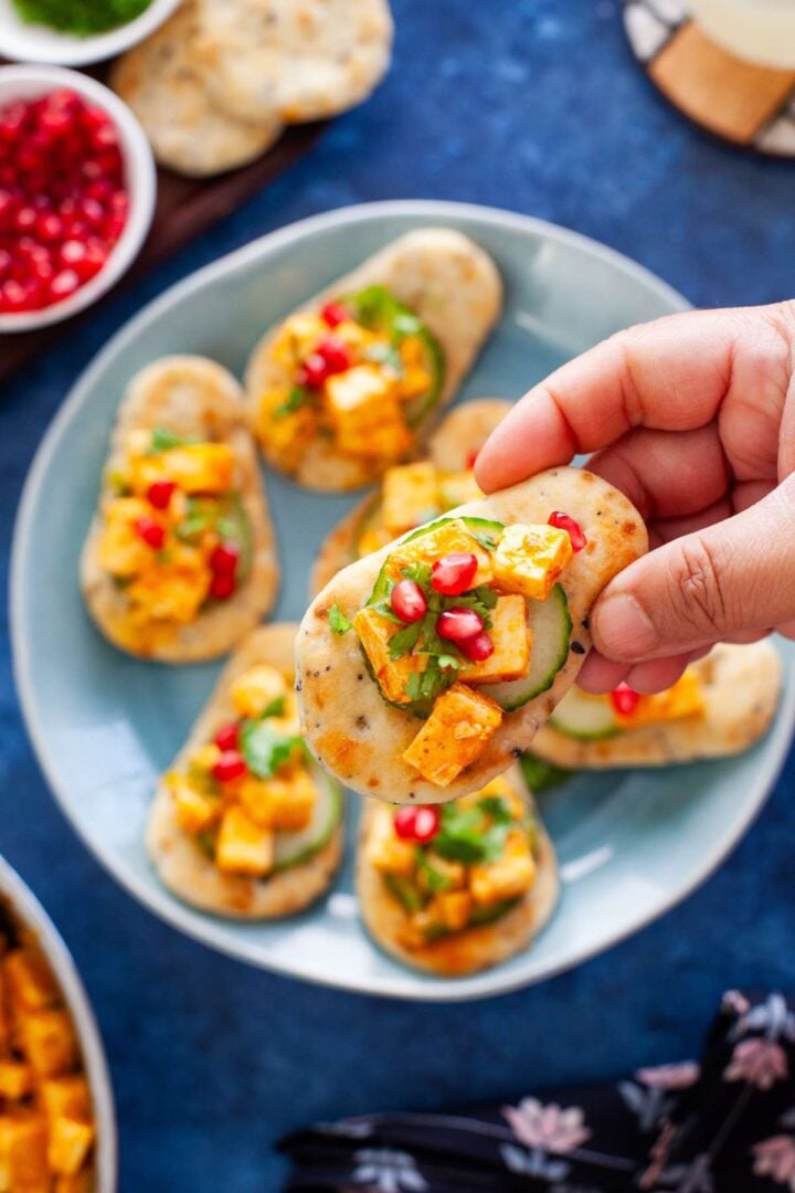 Peri Peri Paneer Bites (Easy Paneer Appetizer) - Sinfully Spicy