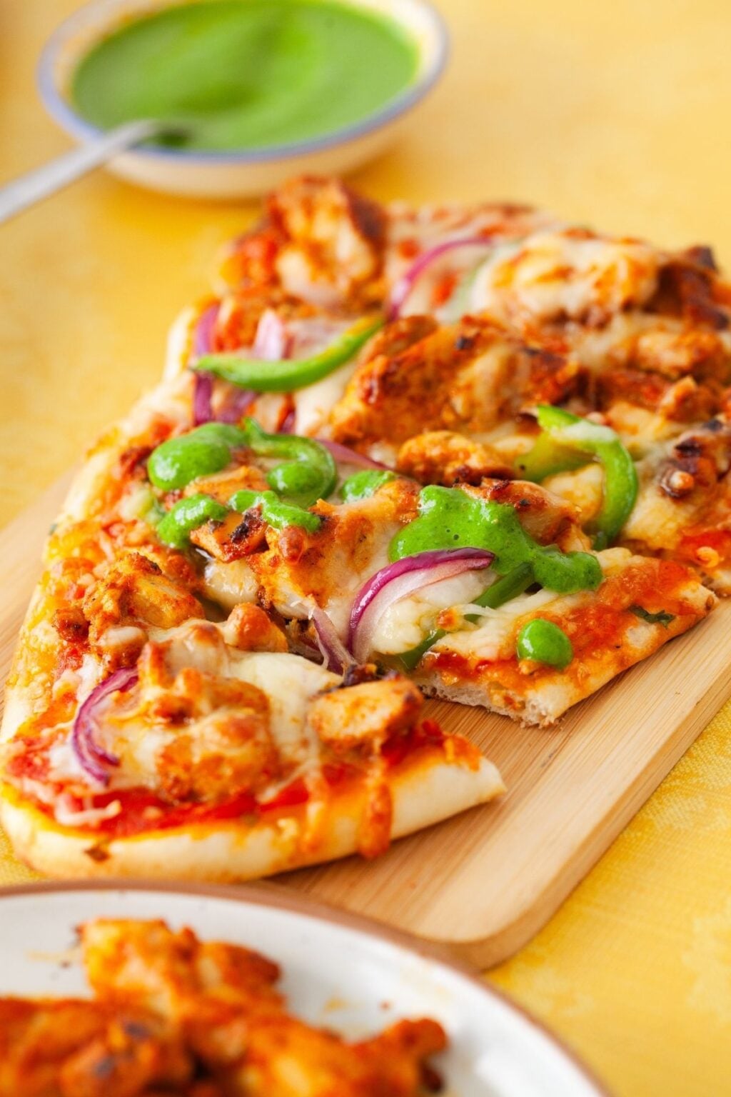 Chicken Tikka Pizza (With Naan) - Sinfully Spicy