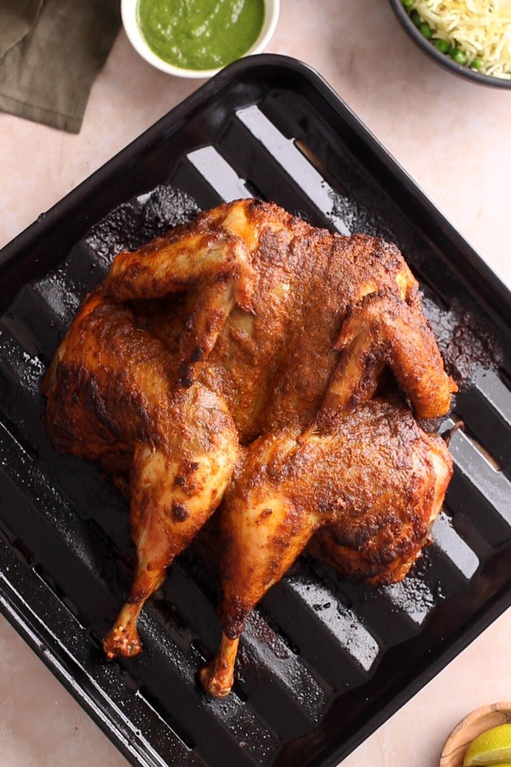 Indian Roast Chicken (Masala Roasted Whole Chicken) - Sinfully Spicy