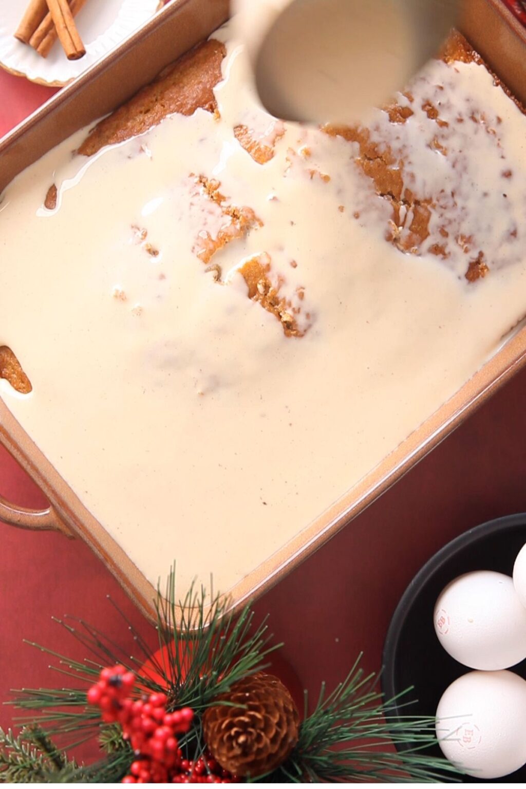 Easy Gingerbread Tres Leches Cake (With Cake Mix) - Sinfully Spicy