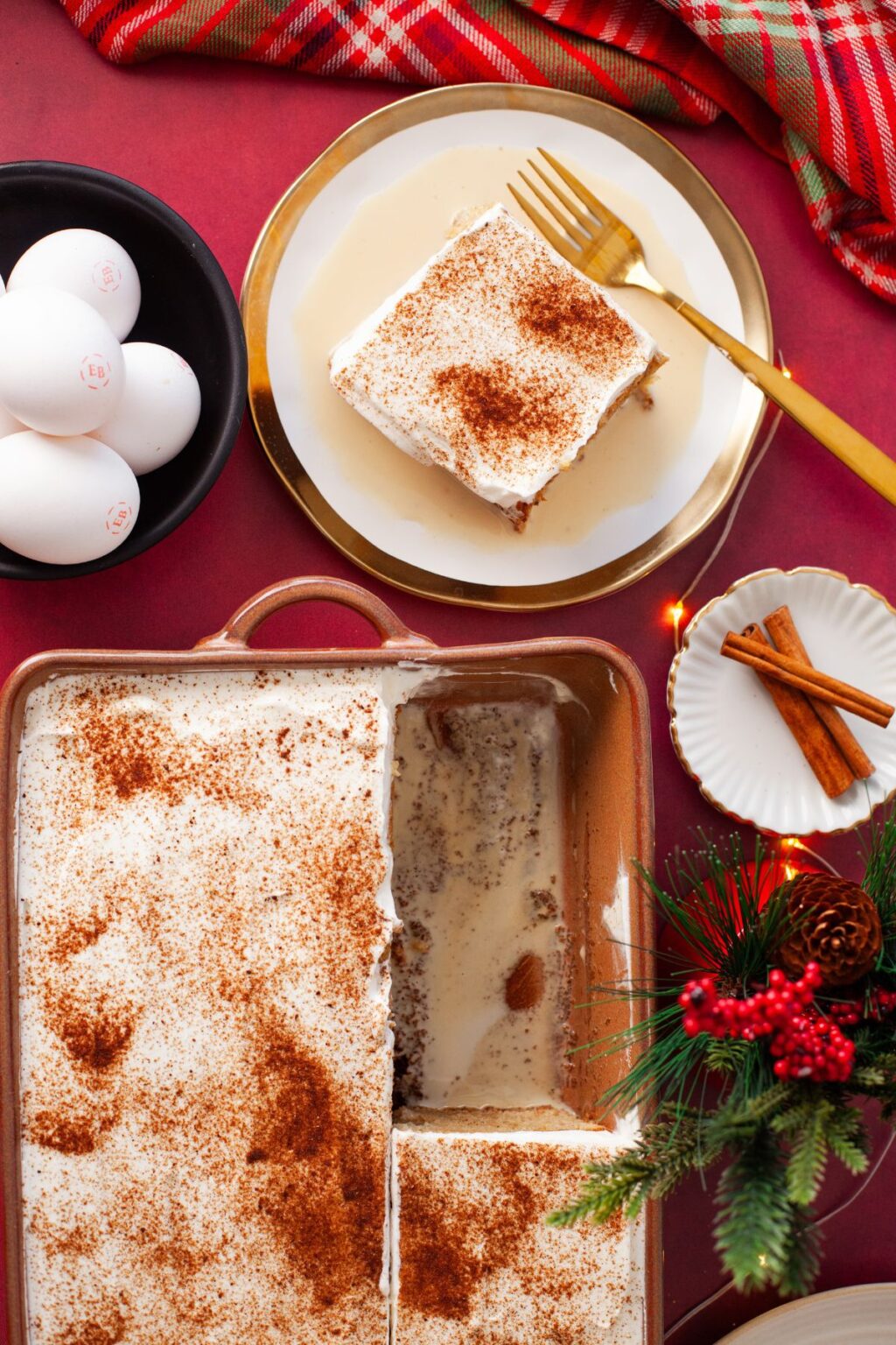 Easy Gingerbread Tres Leches Cake (With Cake Mix) - Sinfully Spicy