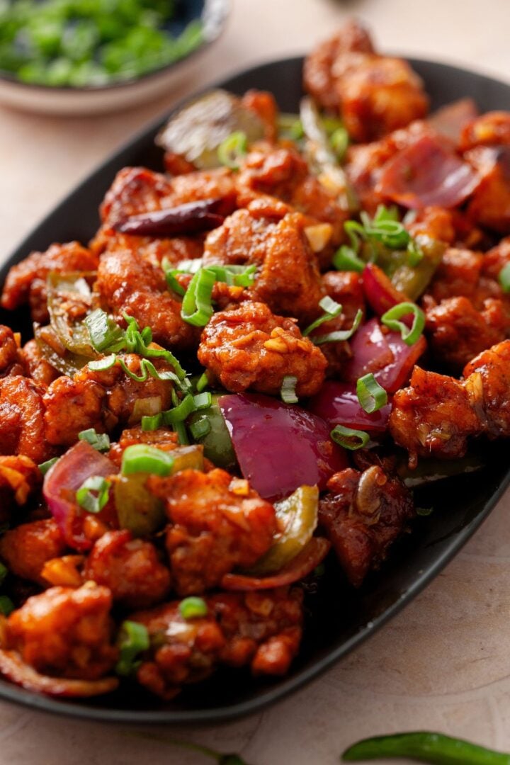 Indo Chinese Chilli Chicken Dry (Hot & Crispy) - Sinfully Spicy