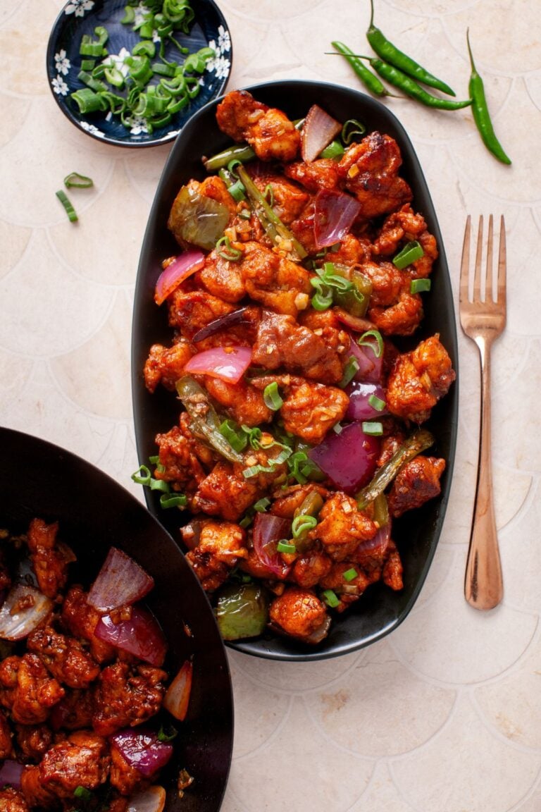 Indo Chinese Chilli Chicken Dry (Hot & Crispy) - Sinfully Spicy