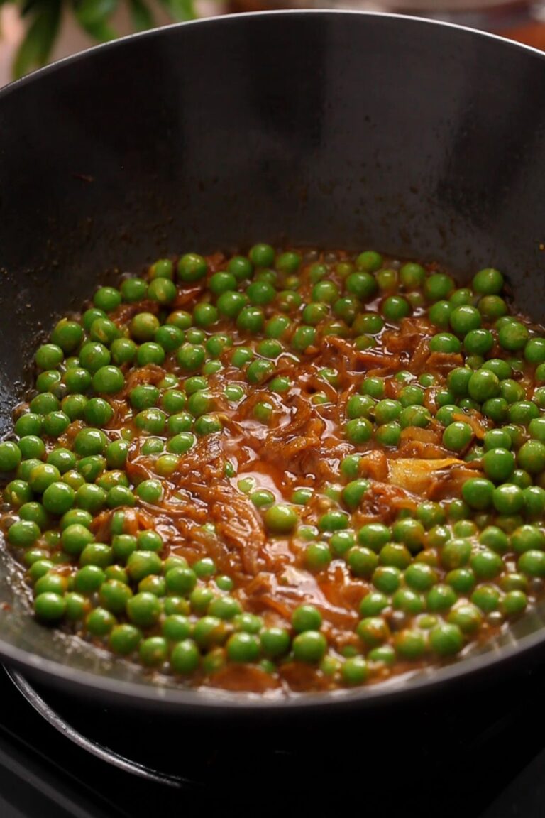 Green Cabbage Sabzi (With Peas) - Sinfully Spicy
