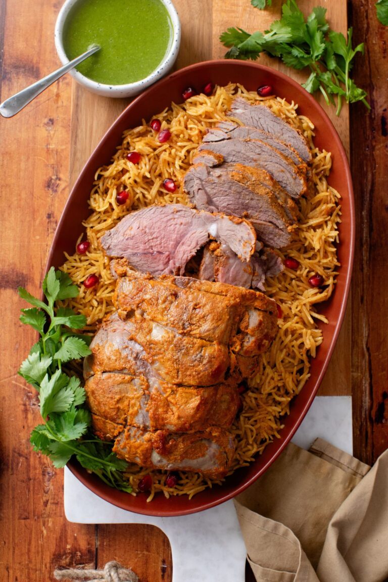 Indian Spiced Boneless Lamb Leg Roast (Raan Recipe) - Sinfully Spicy